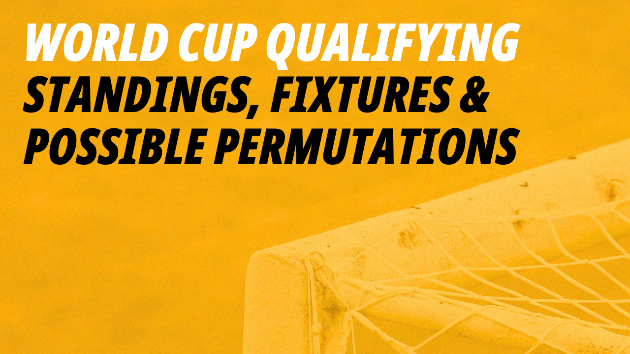 European World Cup Qualifying - Standings, Fixtures, Permutations